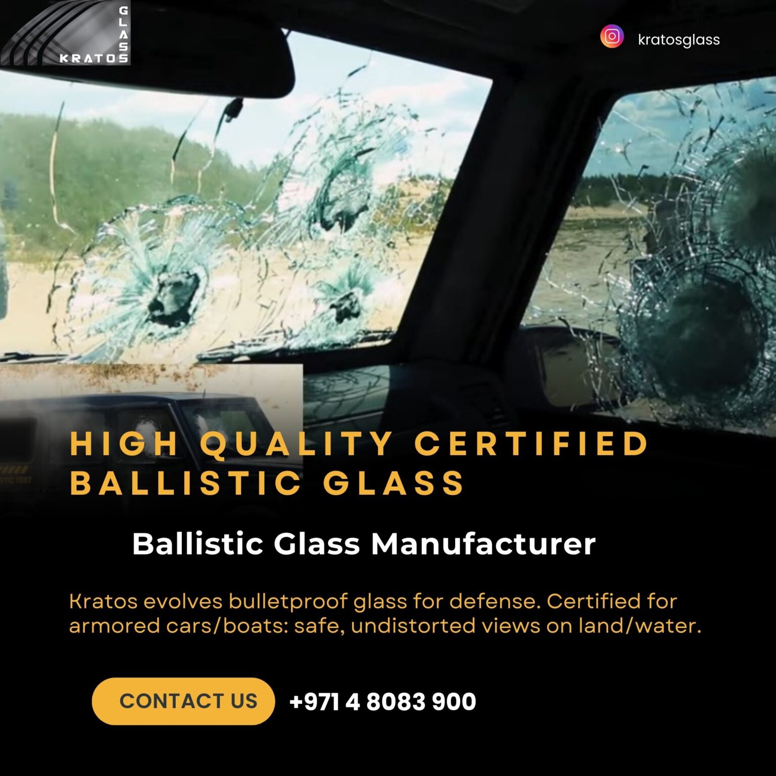 bulletproof glass manufacturer | Kratos Glass